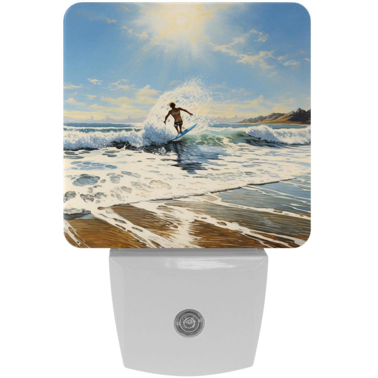 Surfing LED Square Night Lights - Stylish and Energy-Efficient Room ...