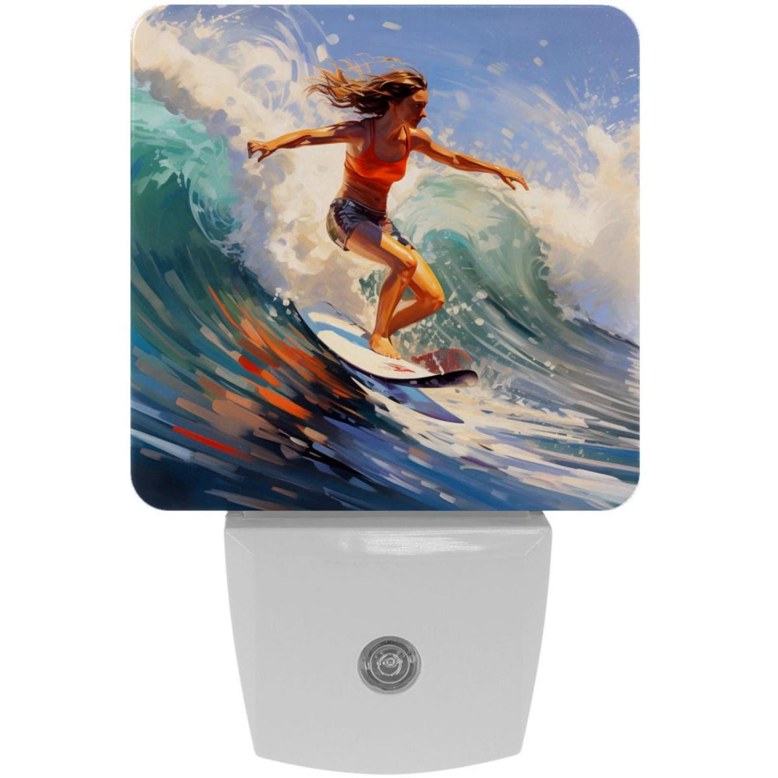 Surfing LED Square Night Lights for a Bright and Stylish Ambiance ...