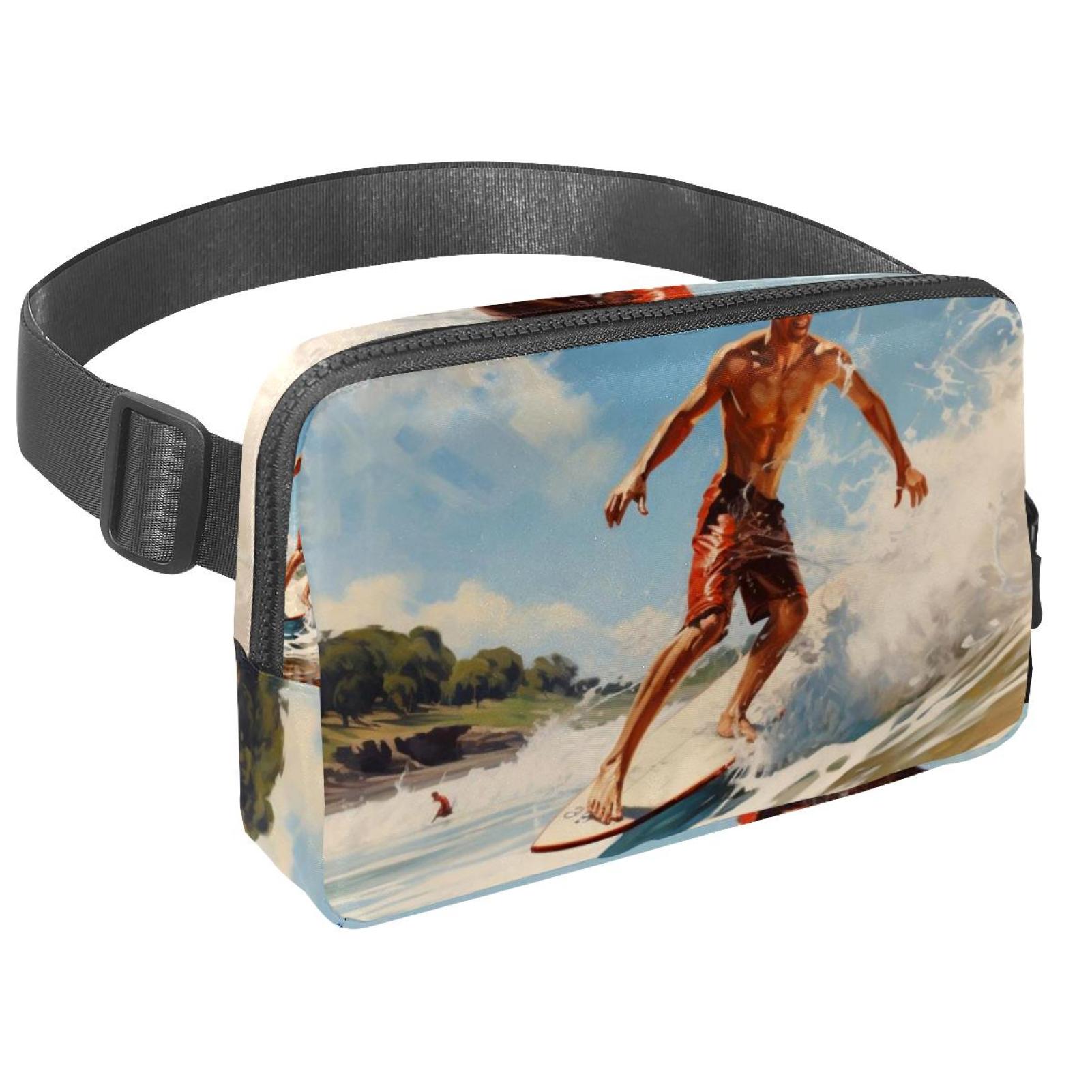 Surfing Lightweight Adjustable Waist Pack with Extension Strap - Unisex ...