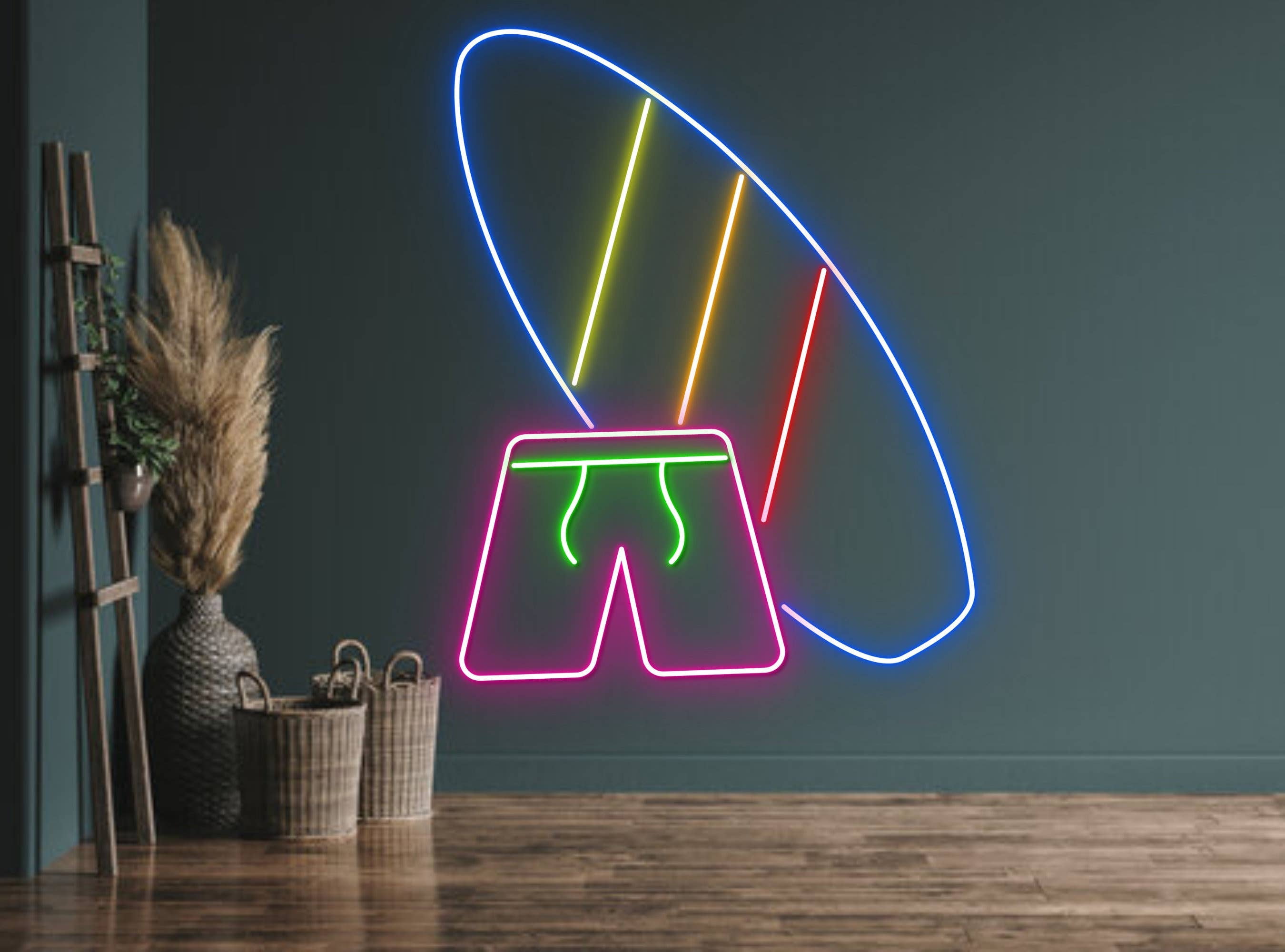 Surfing Neon Sign - Walmart.com
