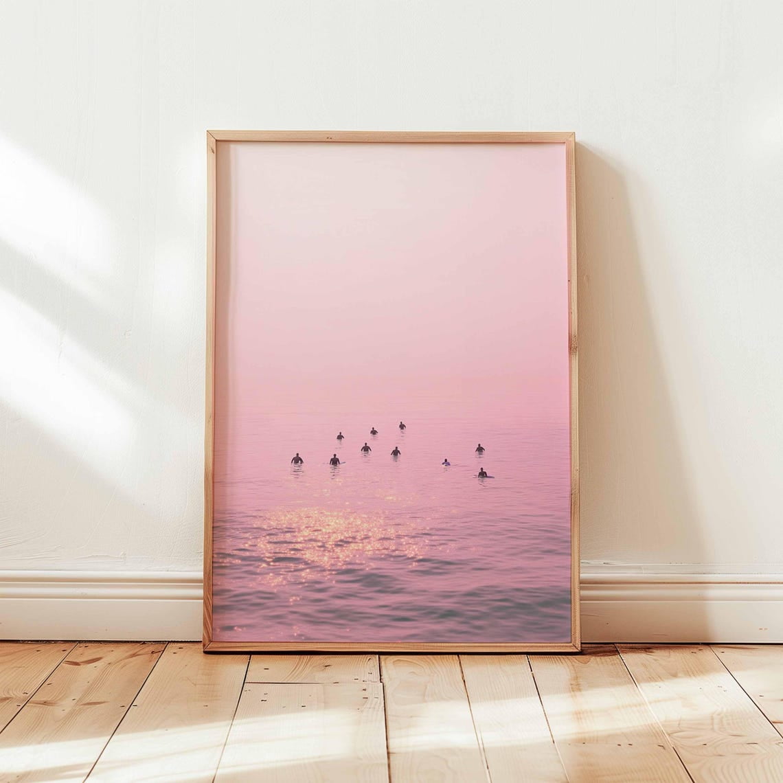 Surfing Poster, Retro Surf Print, Beachy Wall Art, Blue Wall Art ...