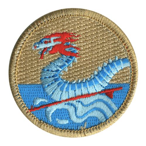 Surfing Sea Serpent Scout Patrol Patch (Sew-on) - ClassB - Walmart.com