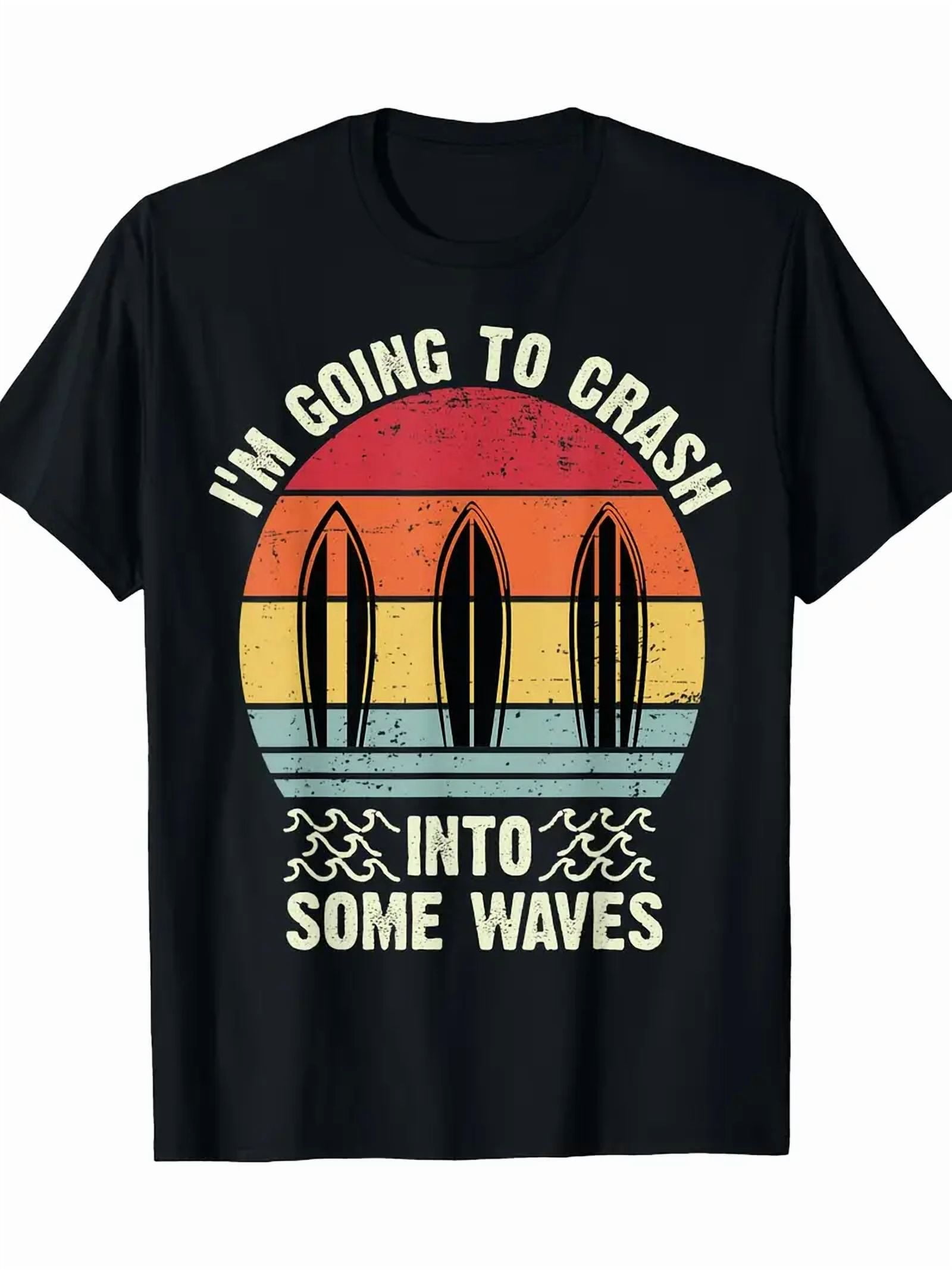 Surfing Surfboard Vintage Beach Retro Surfboarder Surfer T-shirt ...