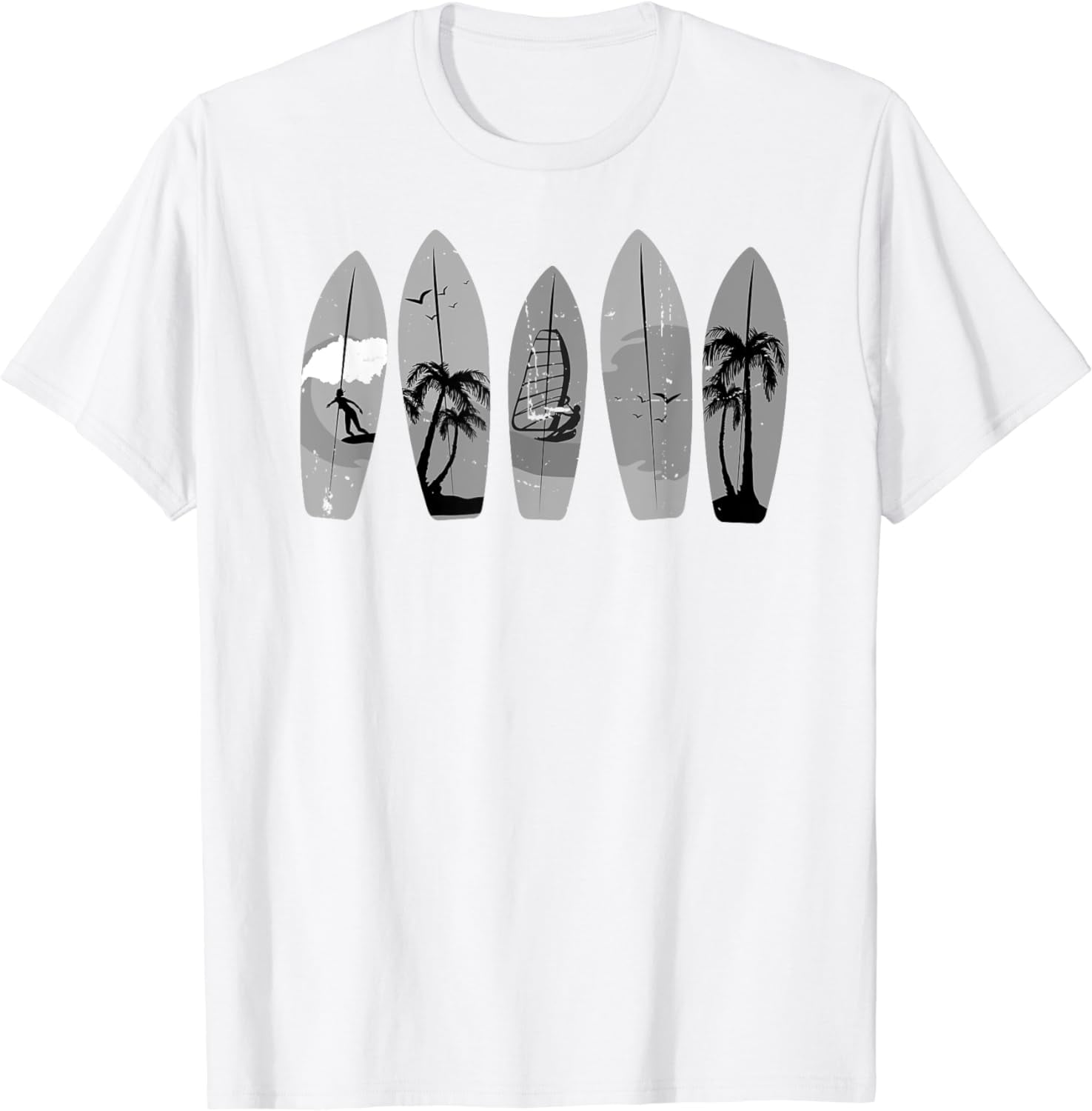 Surfing Surfboard Vintage Classic Retro Surfboarder Surfer T-Shirt ...