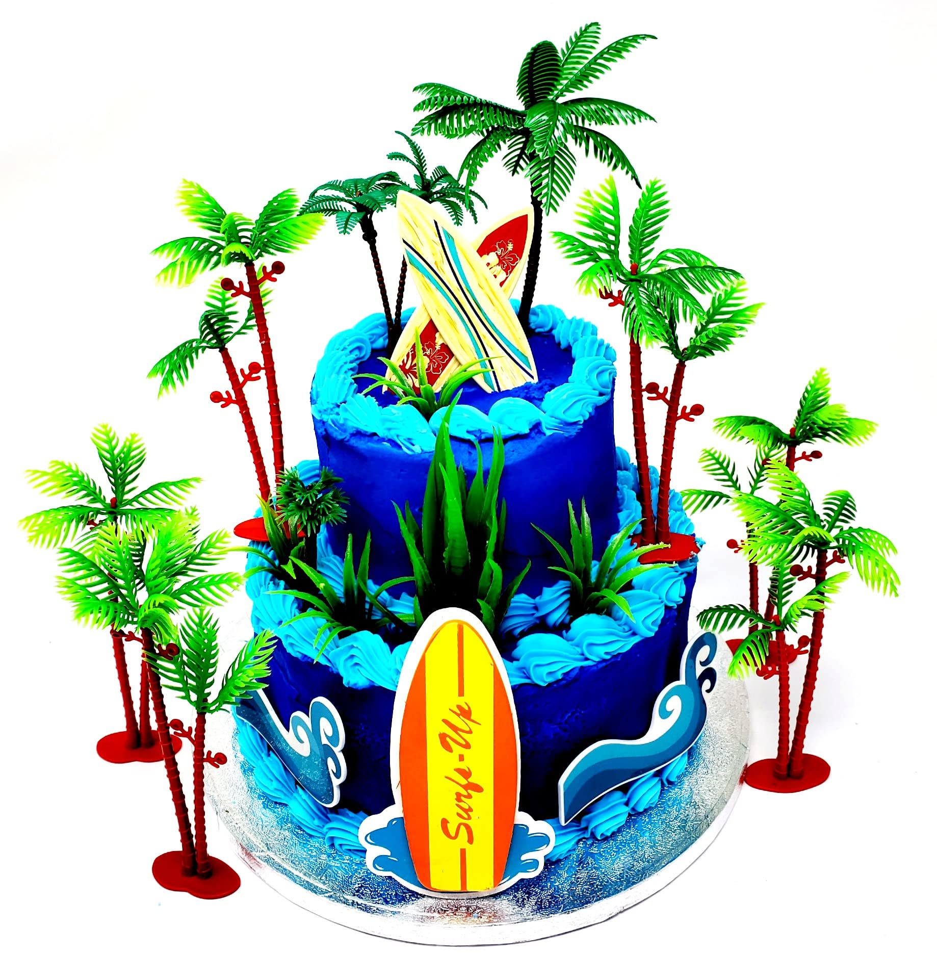 Surfing Themed Surfer Cake Topper With RST1 Surfboards, Killer Waves ...