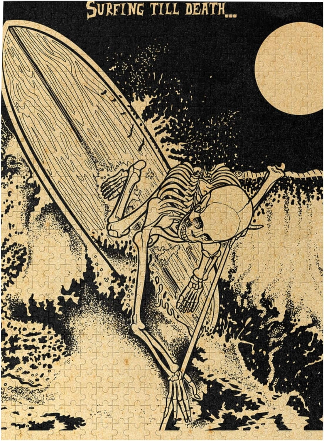 Surfing Till Death Wooden Puzzle for Adults 500 Piece Jigsaw Puzzles ...