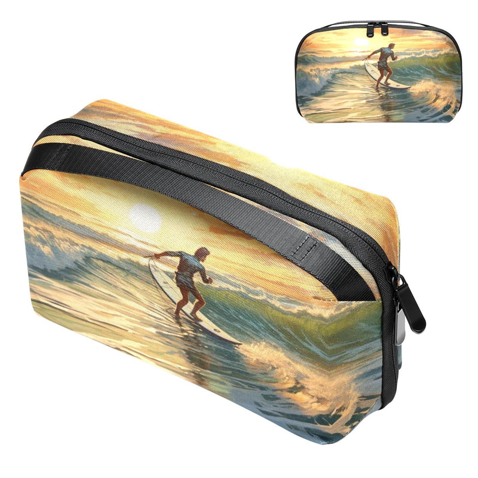 Surfing Waterproof Oxford Cloth Hard Drive Case with Charger Pouch, PC ...