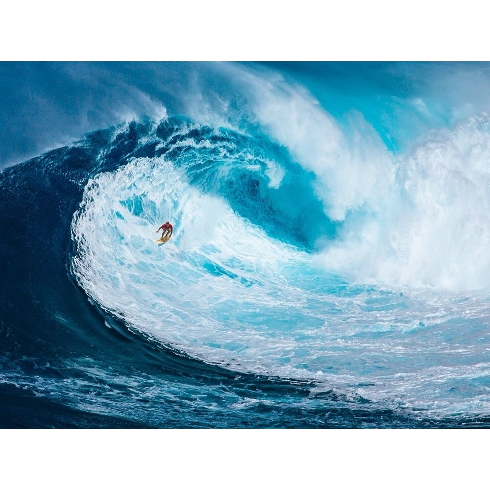 Surfing the big wave Tasmania Poster Print by Pangea Images Pangea ...