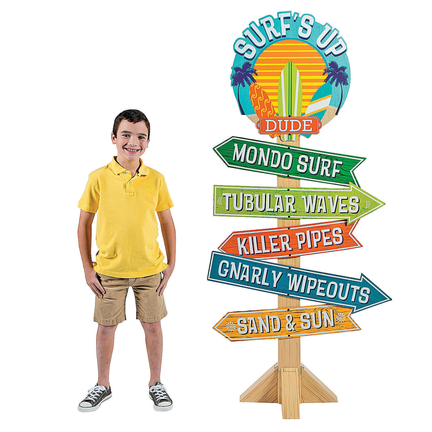 Surfs Up Birthday Directional Sign - Party Decor - 1 Piece - Walmart.com