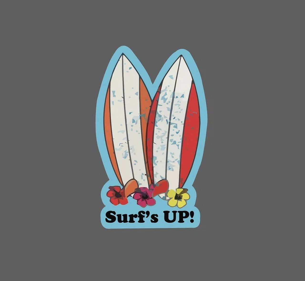 Surfs Up Sticker Surfboards Waterproof Sticker Phone Decal Water Bottle ...
