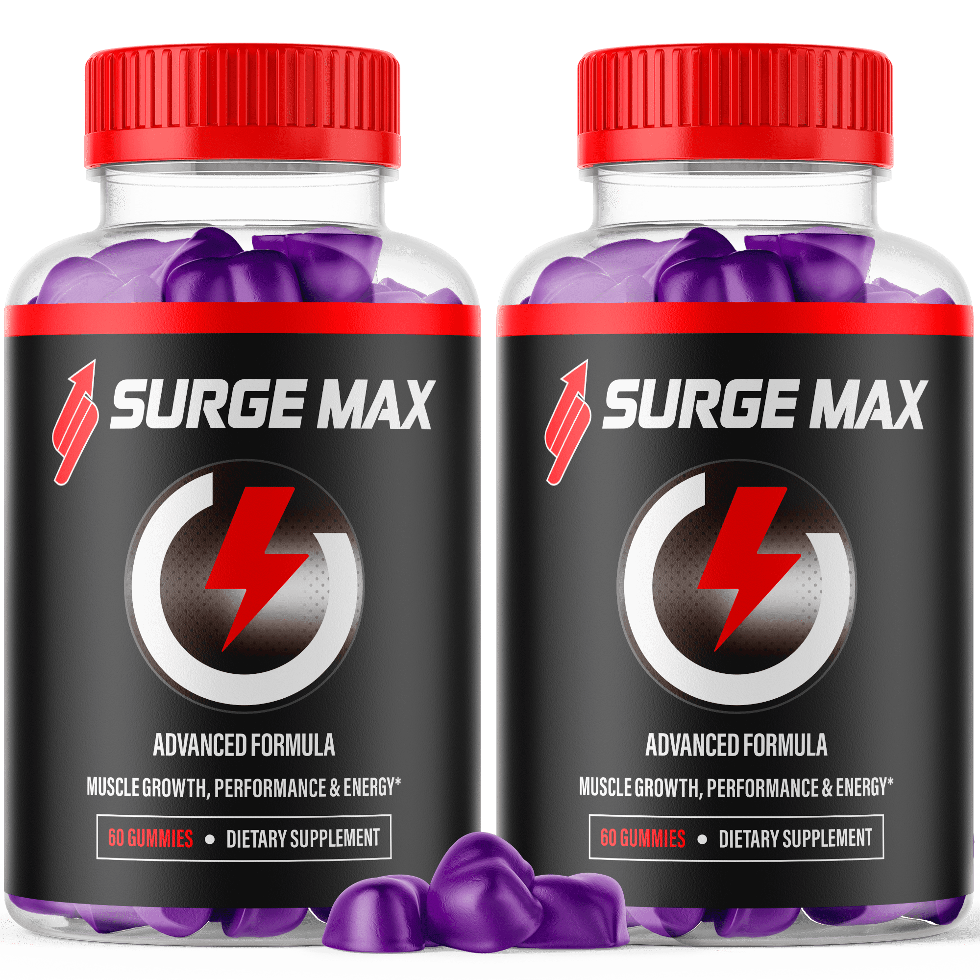 Surge Max Male Performance Gummies Maximum Strength Advanced Supplement ...
