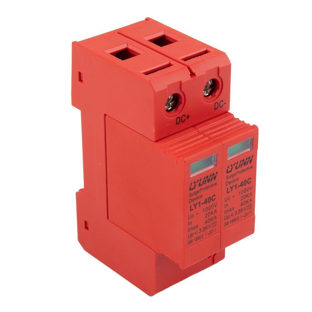 Surge Protection Photovoltaic PV 1000V DC Surge Arrester 2P 40KA ...