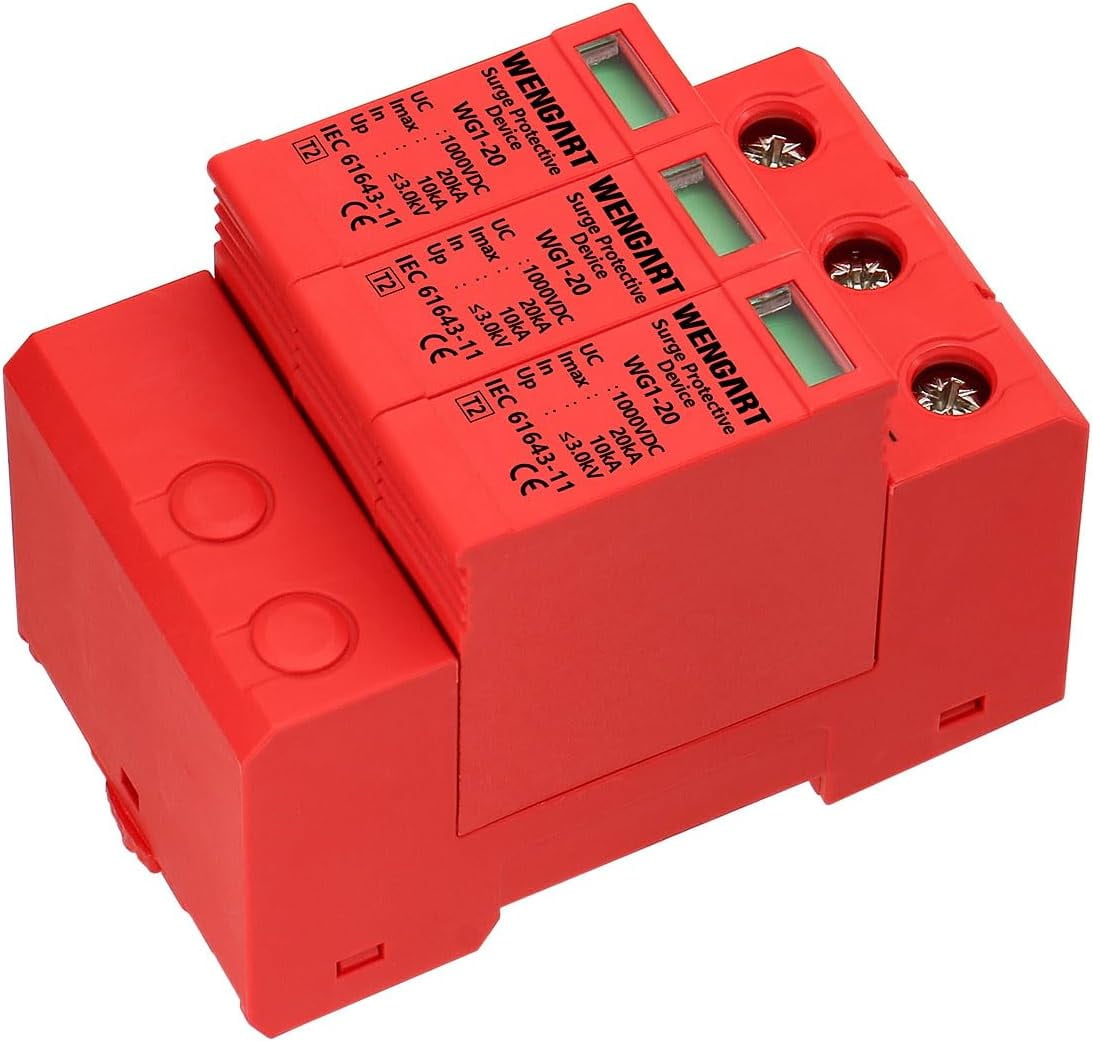 Surge Protective Arrester Device,DC1000V 3Pole 10~20kA 36mm DIN Rail ...
