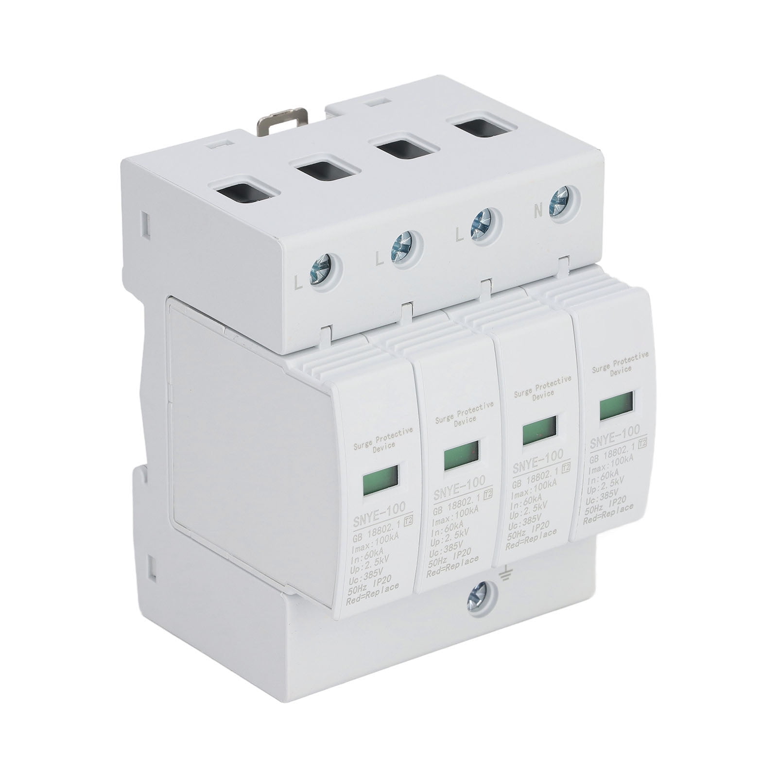Surge Protective Device 100KA, 385V, 4P Distribution Box Voltage ...