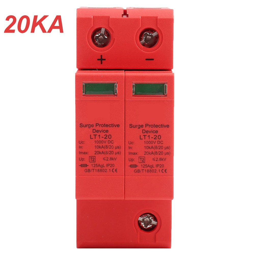 Surge Protective Device 2P 20/40Ka 600V Voltage Protector Photovoltaic ...