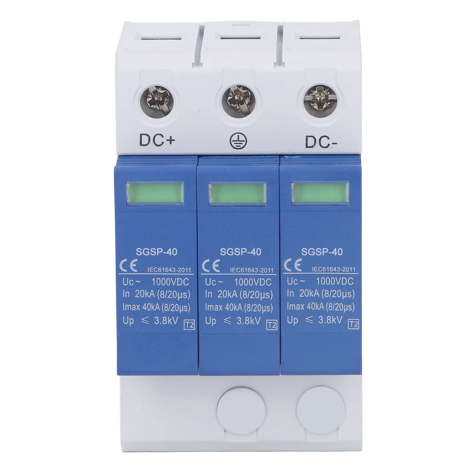 Surge Protective Device SPD Photovoltaic Breaker Protector DC1000V 40KA ...