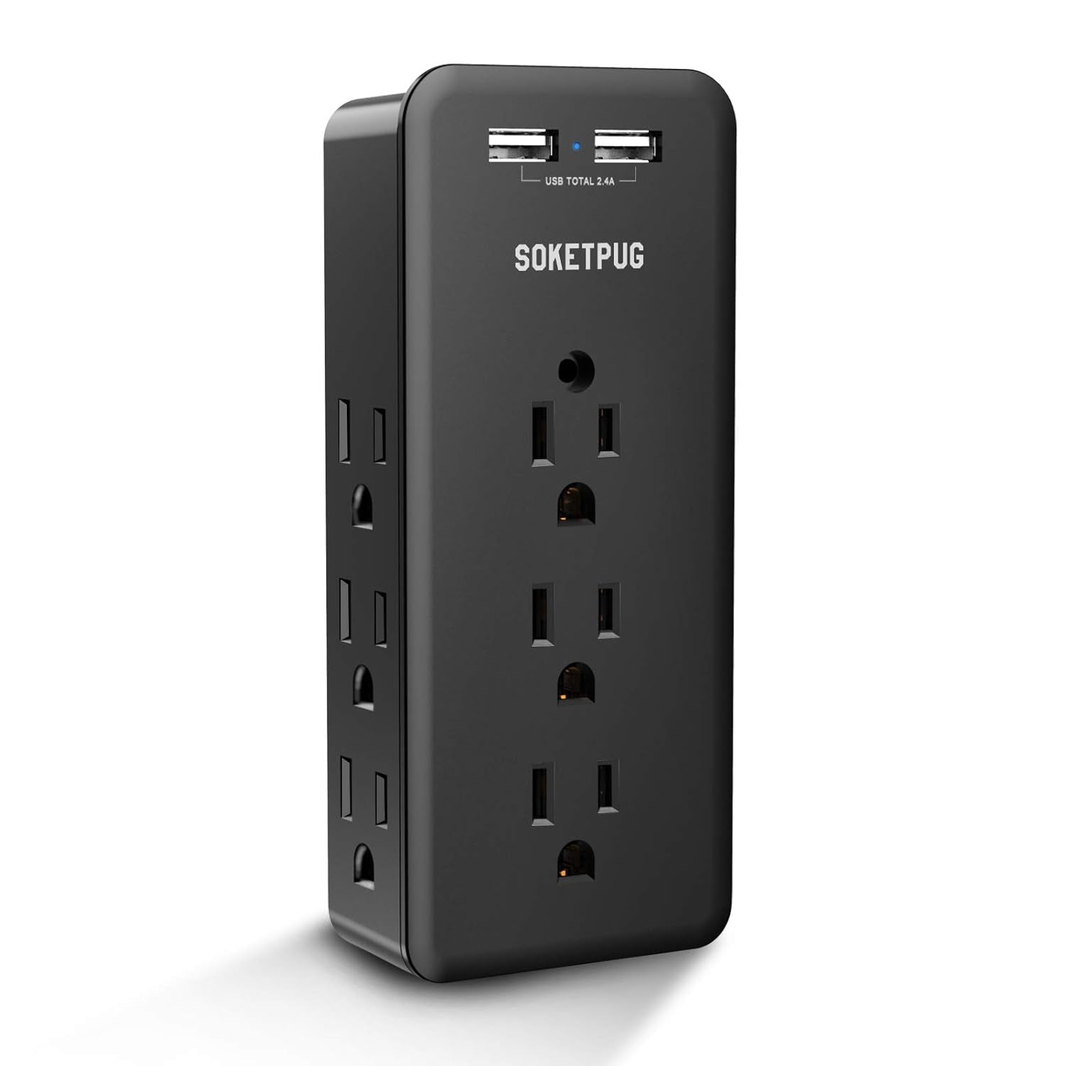 Surge Protector 11 IN 1, Multi Plug Outlet Extender with 2 USB Charging ...