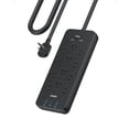 Anker Surge Protector Flat Plug Power Strip(2100J), 12 AC Outlets ...