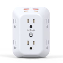 JcBlaon, Wall Power Extender, 6 Outlet Surge Protector, 4 USB-C Ports ...