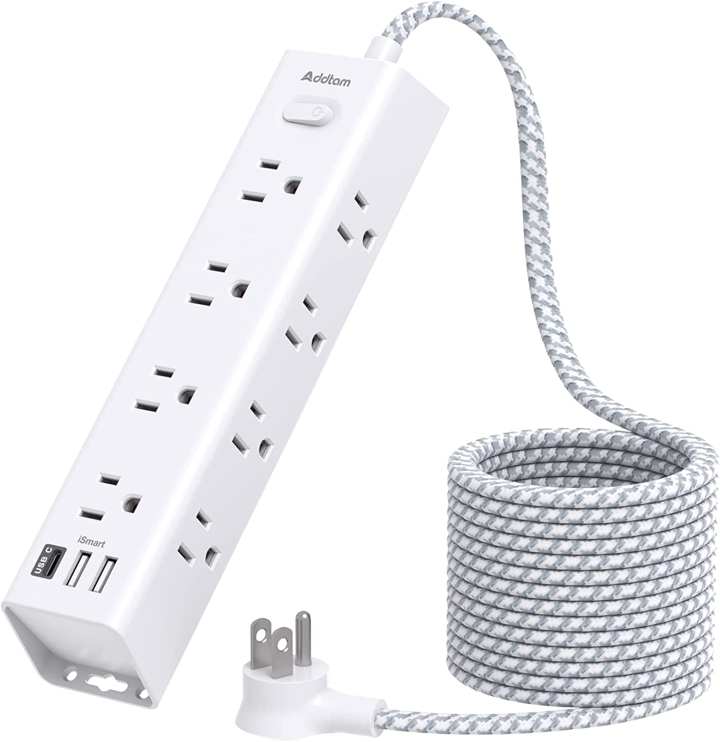 Sur Protector Power Strip - 10 FT Extension Cord, Power Strip with 12 ...