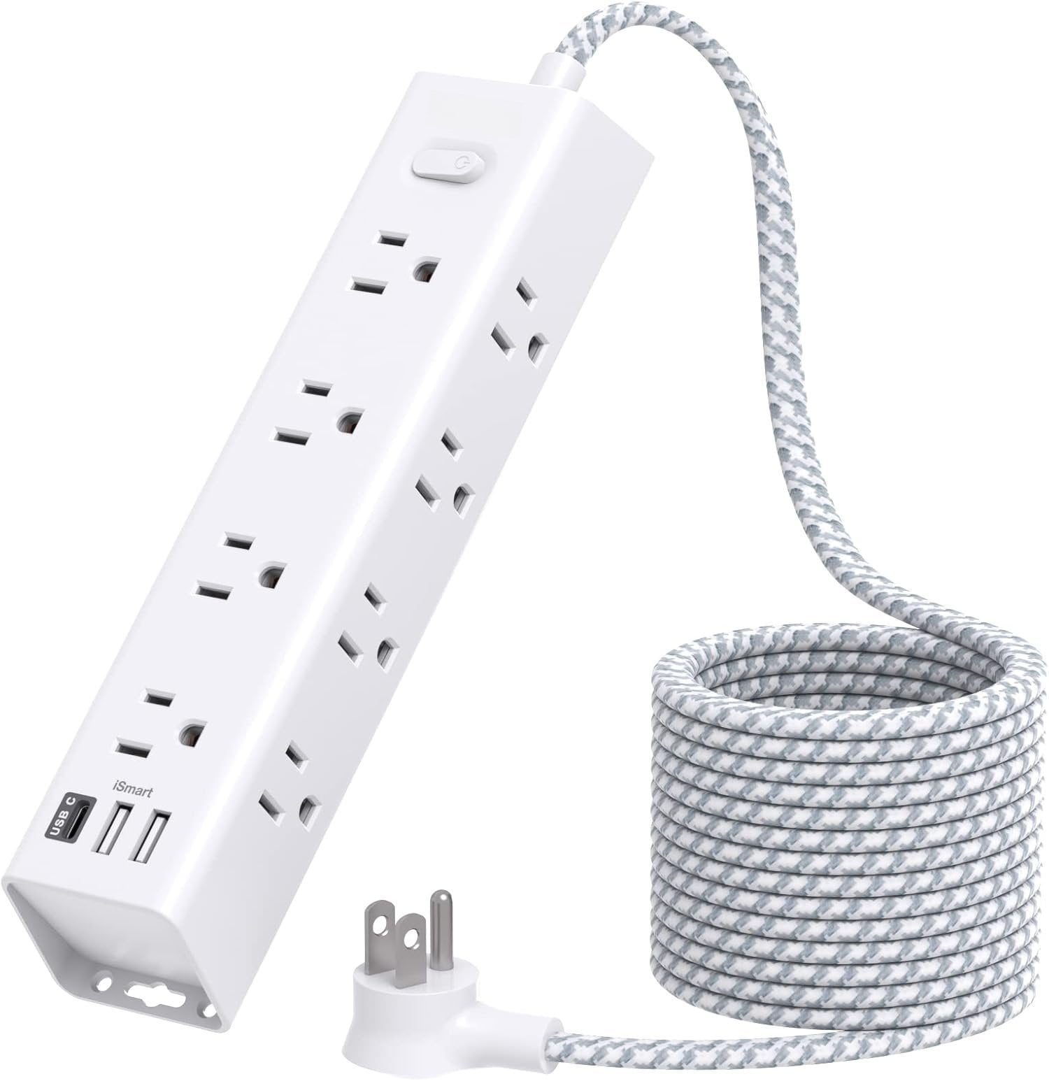 Surge Protector Power Strip - 15 FT Extension Cord, Power Strip with 12 ...