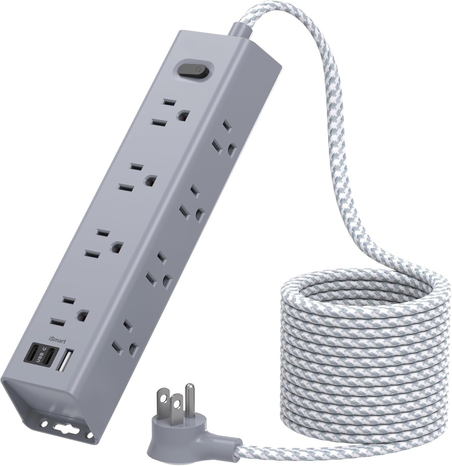 Surge Protector Power Strip - 15 FT Extension Cord, Power Strip with 12 ...