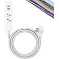 Surge Protector Power Strip, 2 Outlet Surge Protector, 10 Ft Braided ...