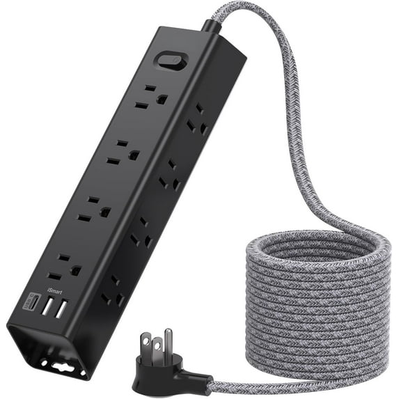 Surge Protector Power Strip - 5 FT Extension Cord, Power Strip with 12 ...