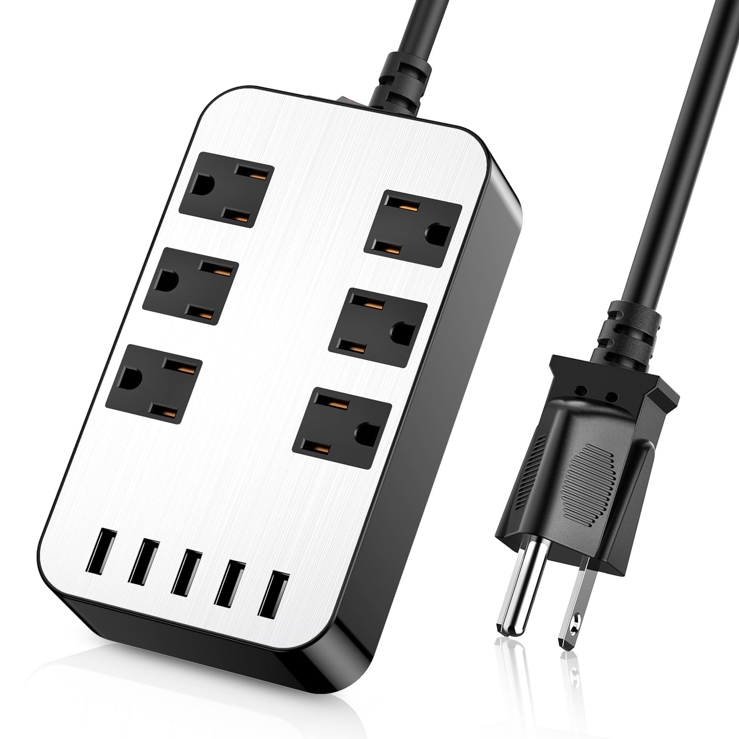 Surge Protector - Power Strip with 5 USB Ports, 6.7 Ft Long Extension 6 ...