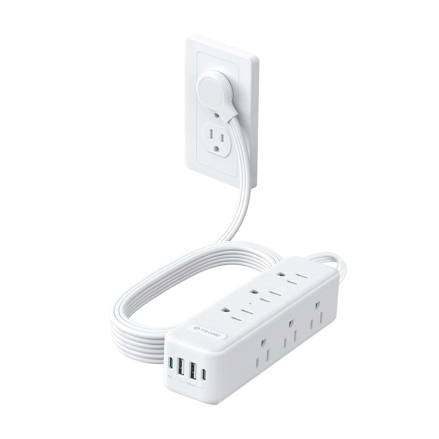 Surge Protector Power Strip: 9 Widely Spaced AC Outlets with 20W USB C ...
