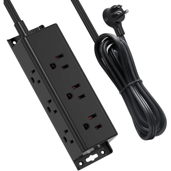 Surge Protector Power Strip - 9 Widely Spaced Multi Outlets, Wall Mount ...