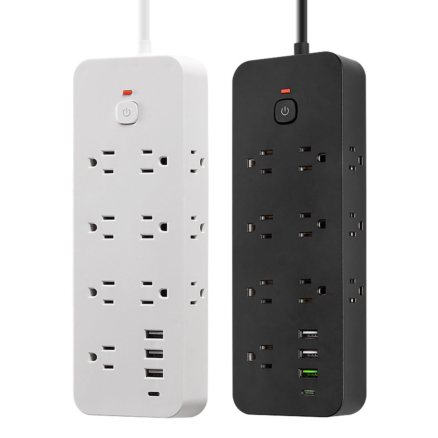 Multi Plug Outlet Extender, KOSIY 3-Sided Power Strip with USB-C Fast ...
