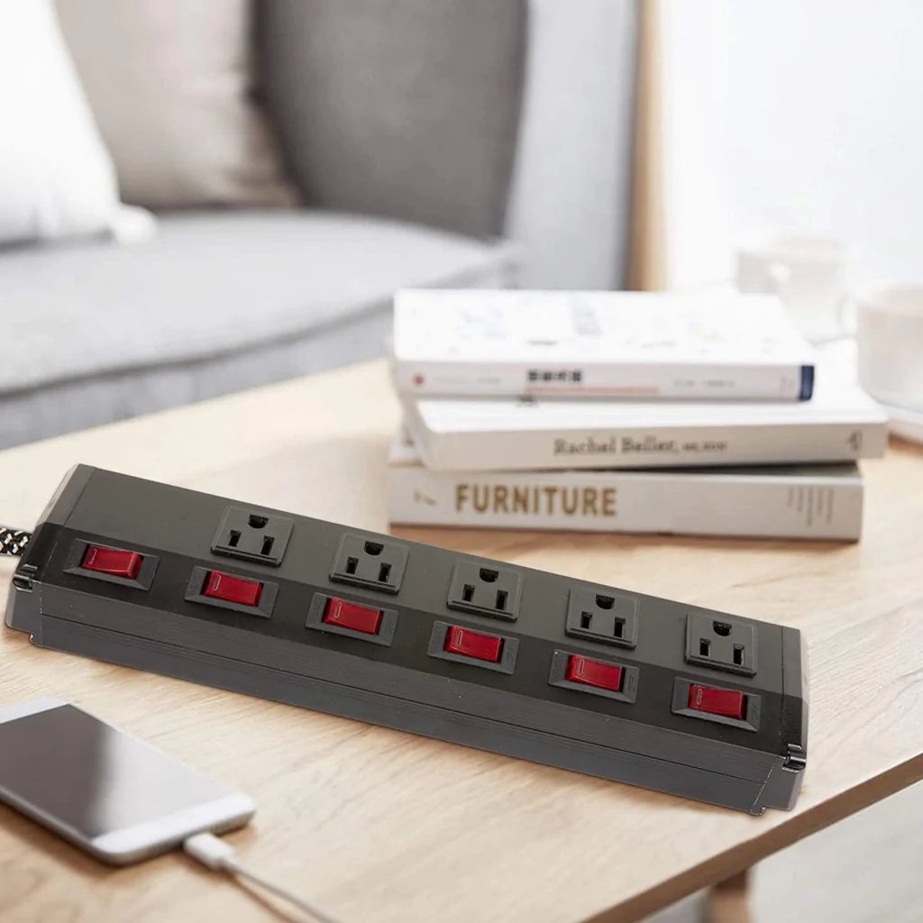 Surge Protector Power Strip with Outlets and USB Charging Ports 6-Foot ...