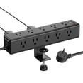 Surge Suppressor Black-45W 6ft Desktop Edge Mount 15 Outlet Fast ...
