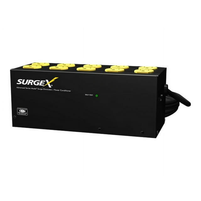 SurgeX SA-1810 - Surge protector - AC 120 V - output connectors: 10 - 9 ft cord - Walmart.com