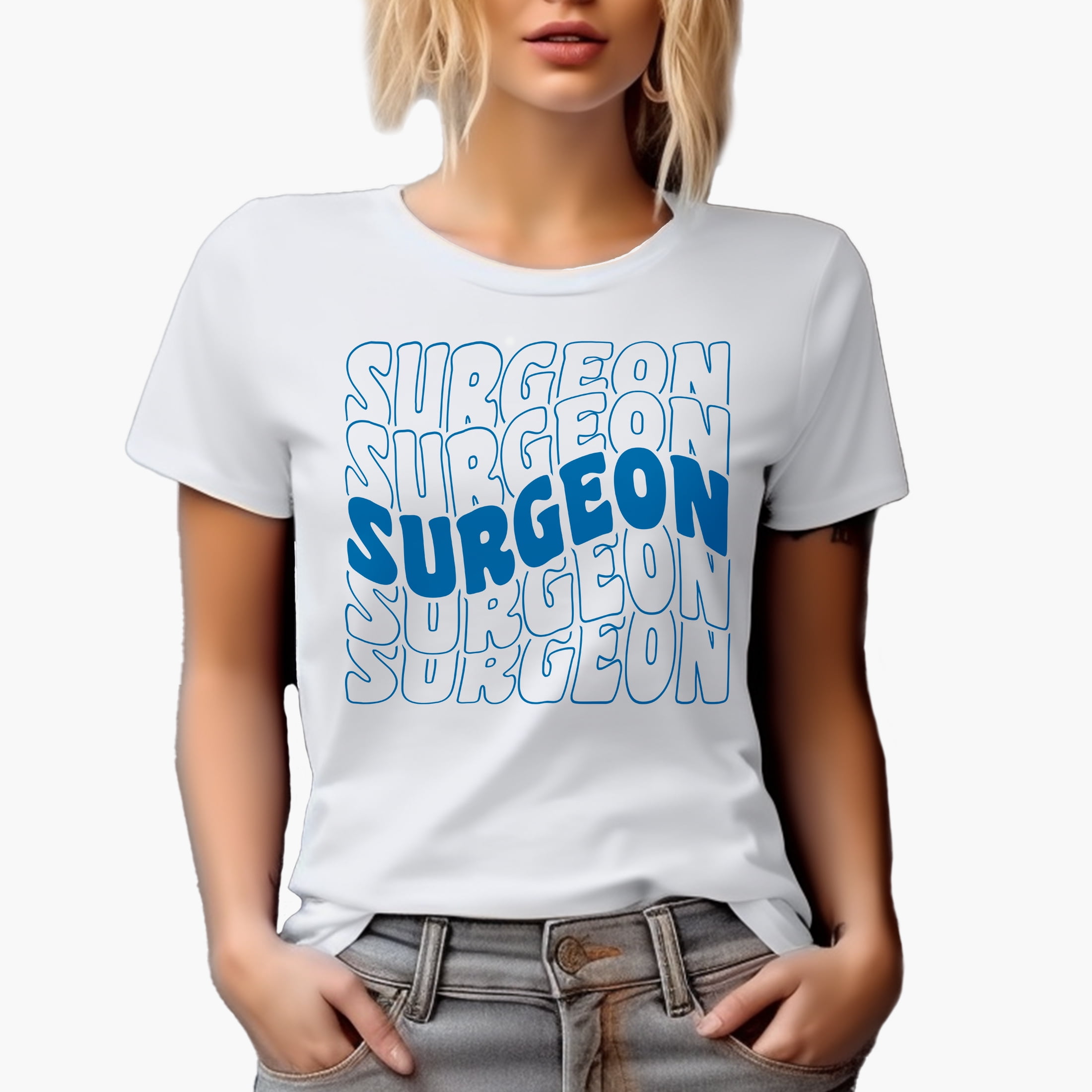 Surgeon, Surgery Doctor or Medical Profession Themed, Groovy Retro Wavy ...