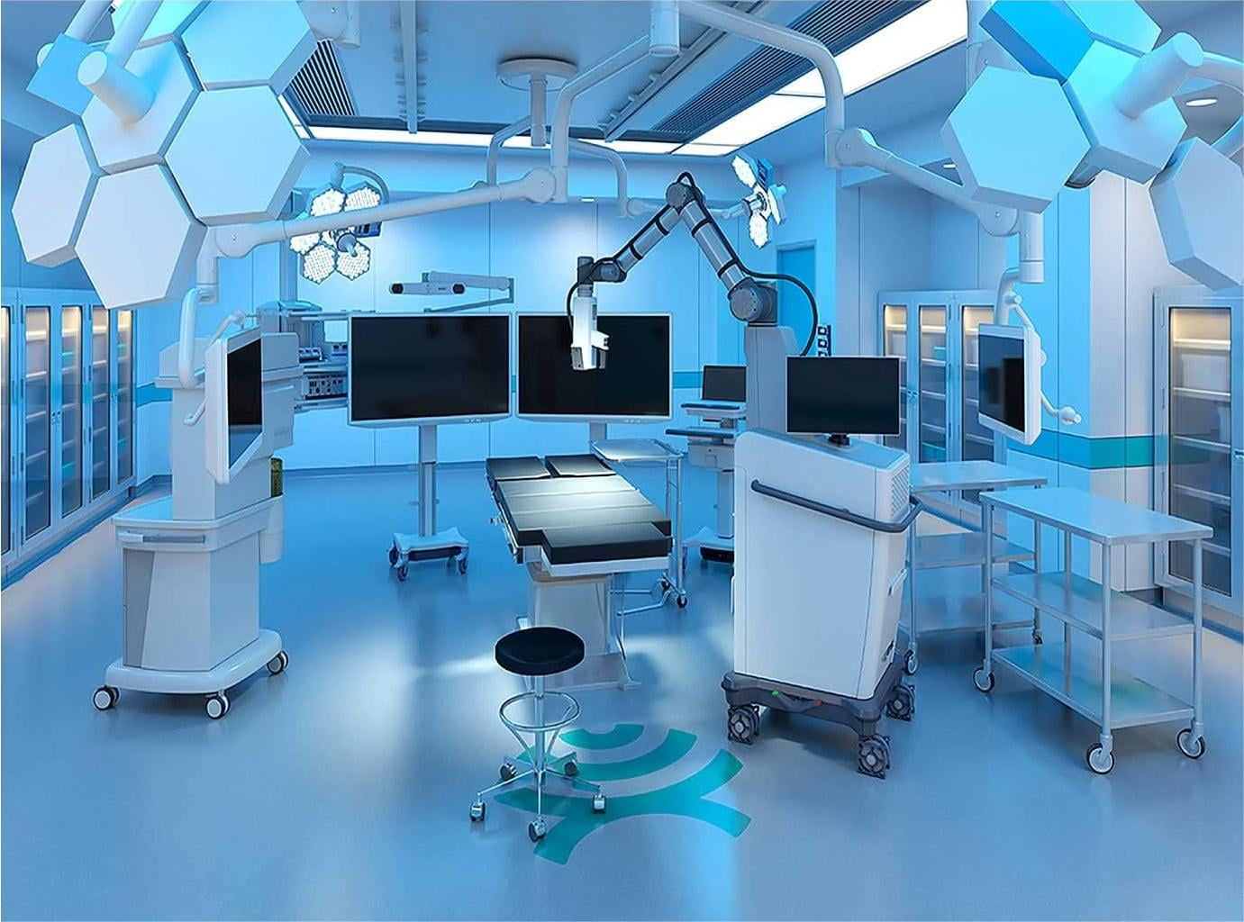 Surgery Operating Room Backdrop Kids Cartoon Hospital Medical Equipment ...