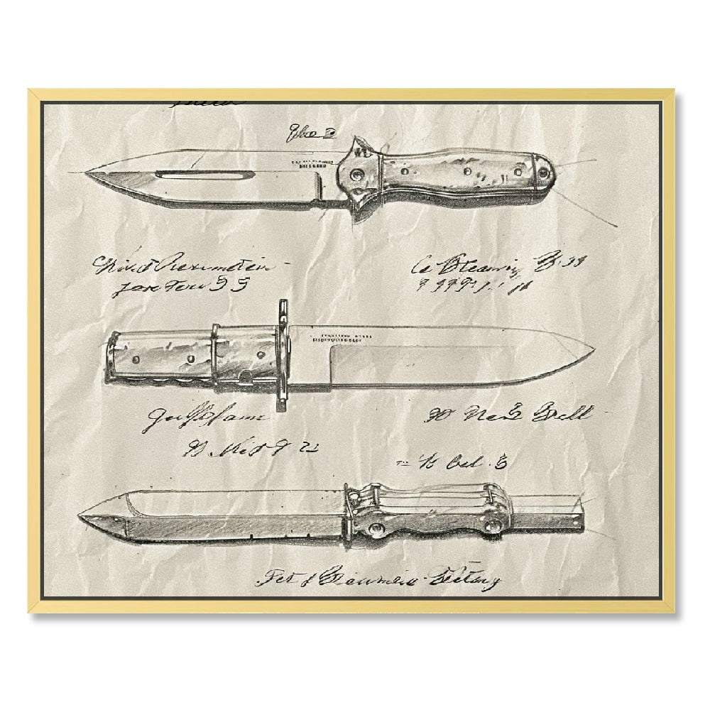 Surgical Knife Patent Print Scalpel Design Diagram Vintage Medical Hand ...
