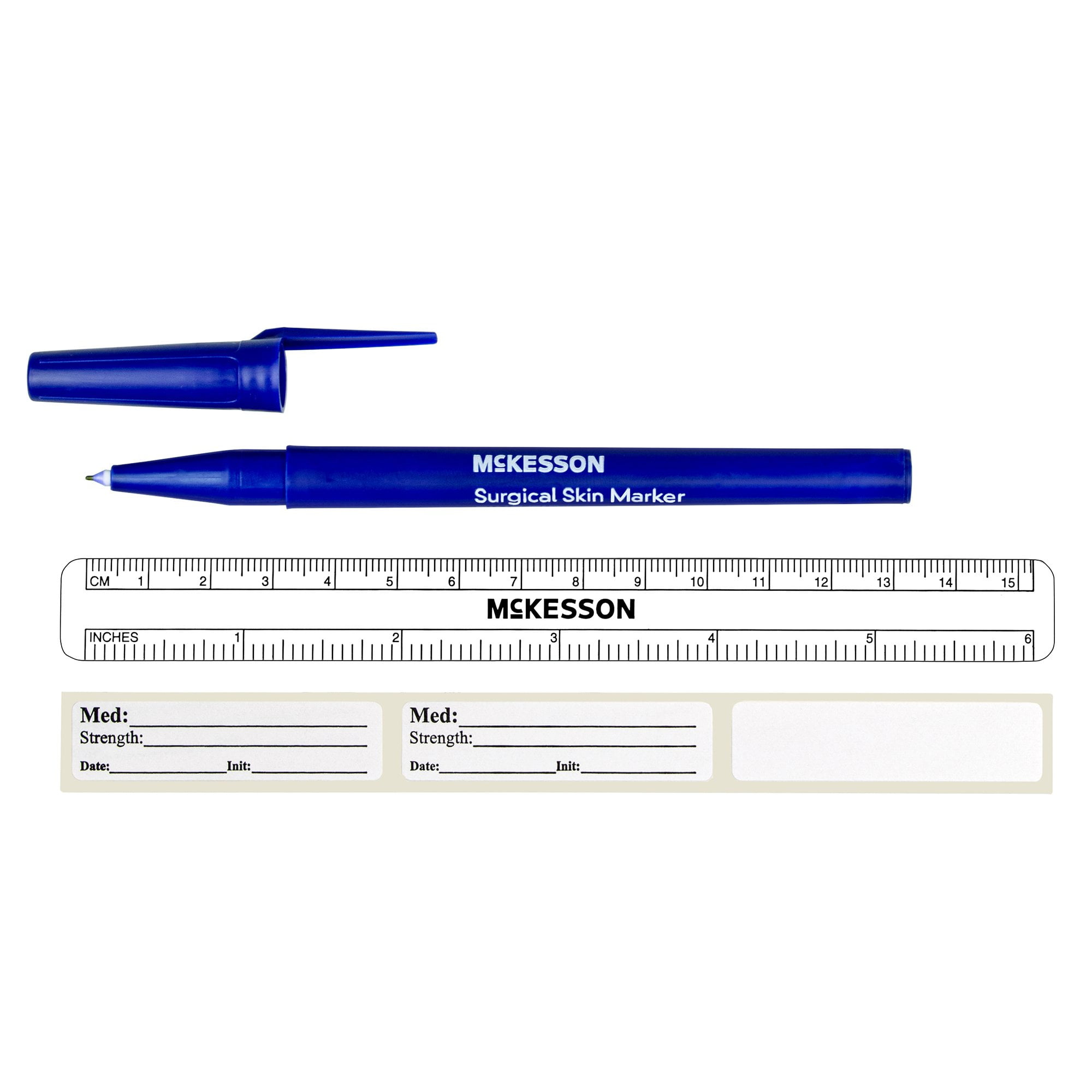 Surgical Skin Marker with Label McKesson Gentian Violet Fine Tip Ruler ...