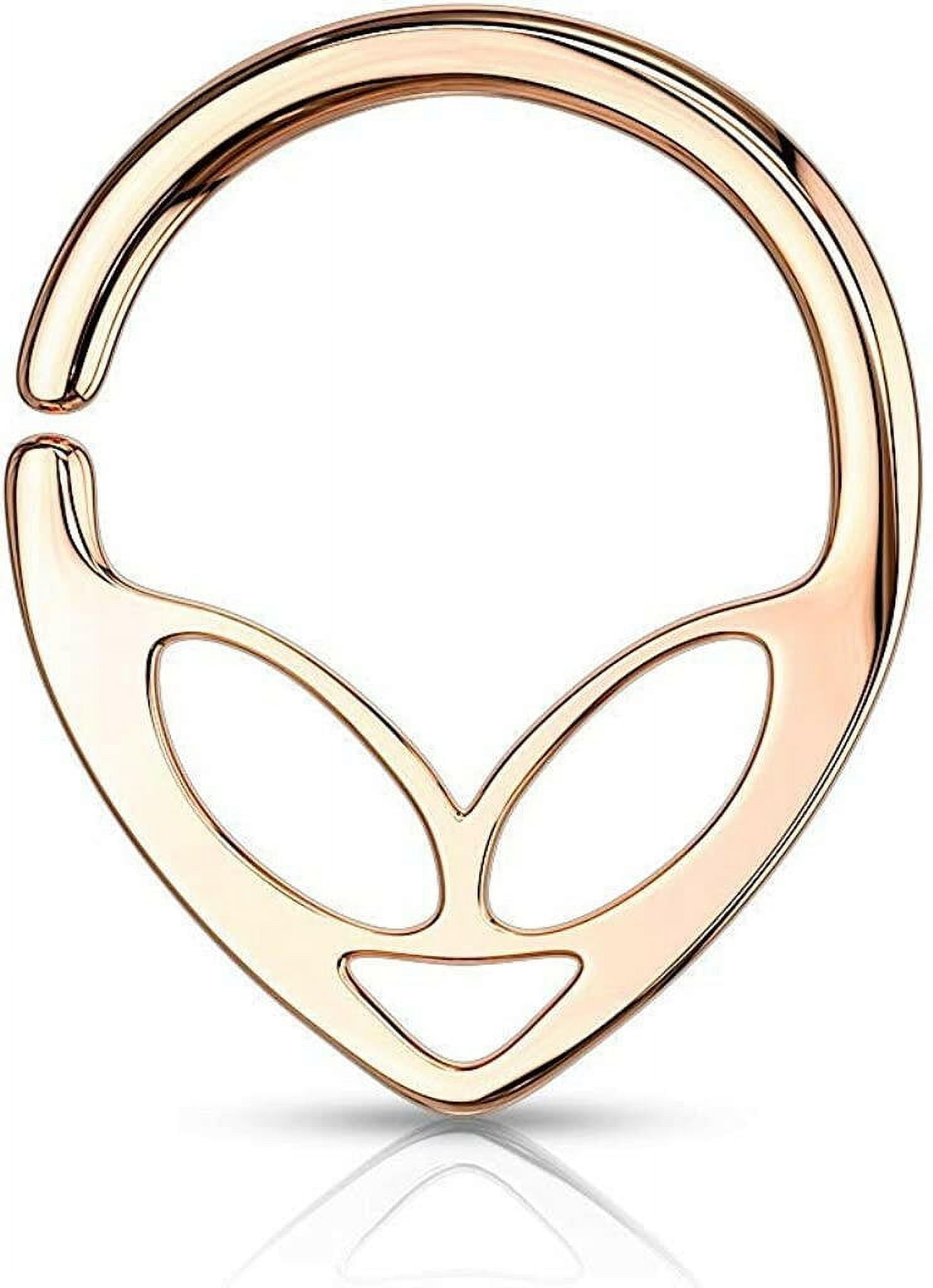 Surgical Steel Alien Bendable Hoop Rings For Ear Cartilage Daith Nose ...