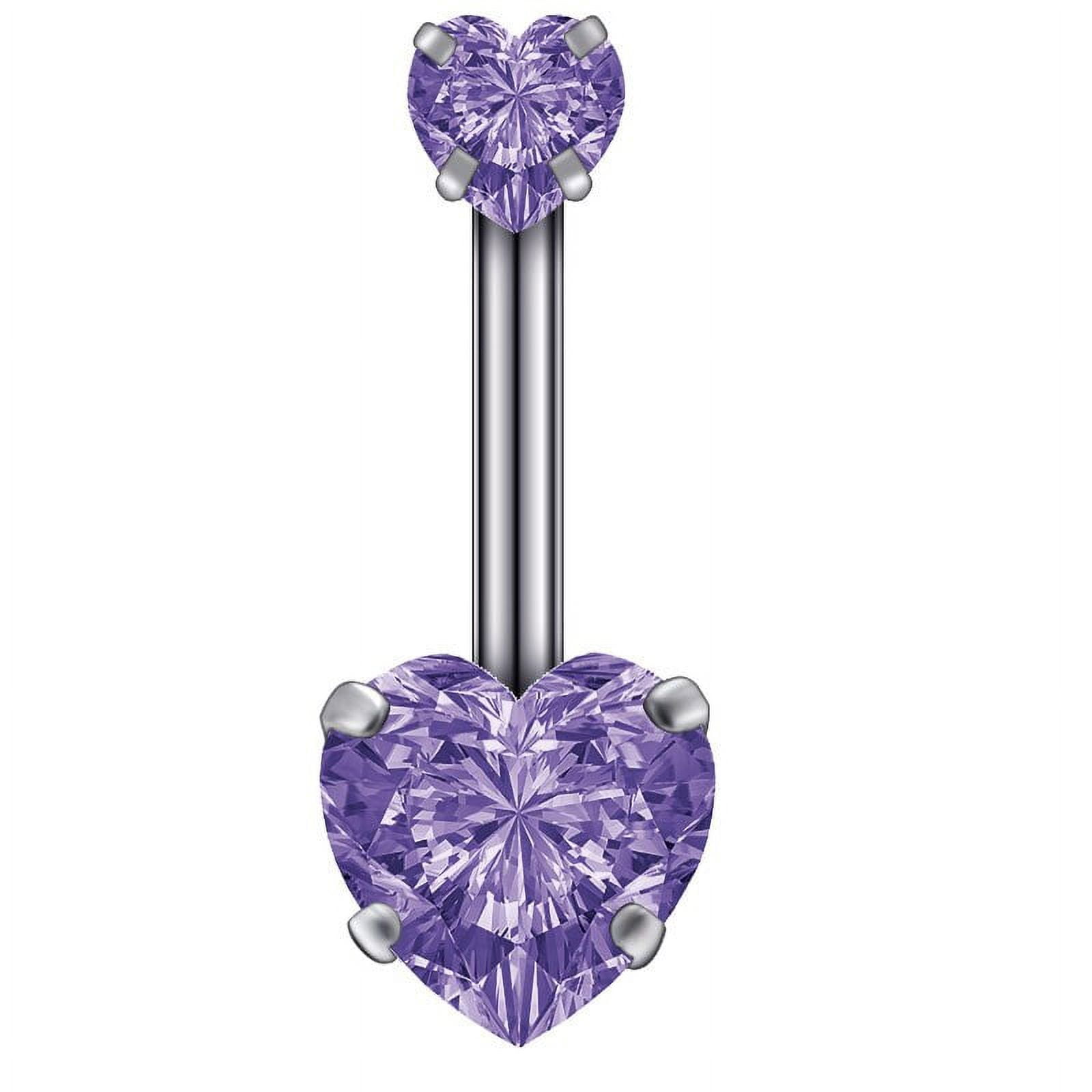 Surgical Steel Crystal Zircon Flower Heart Dollar Letter Eye Pendant ...