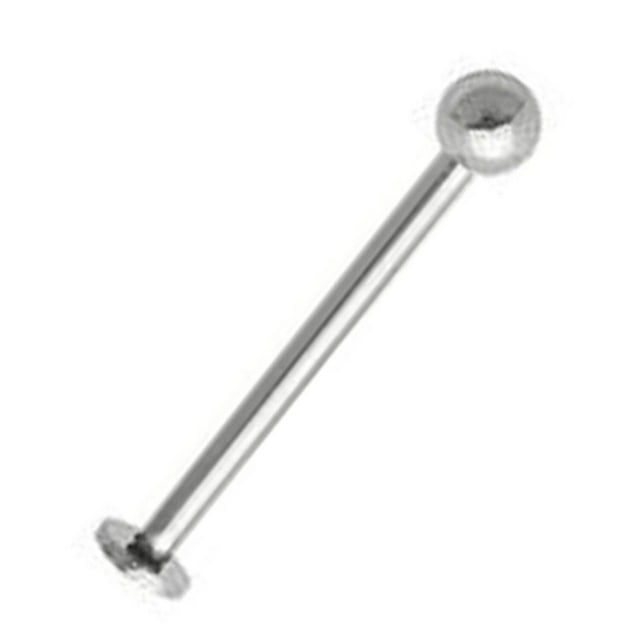Surgical Steel Extra Long Dimpled Cheek Labret 16 14 Gauge - Walmart.com