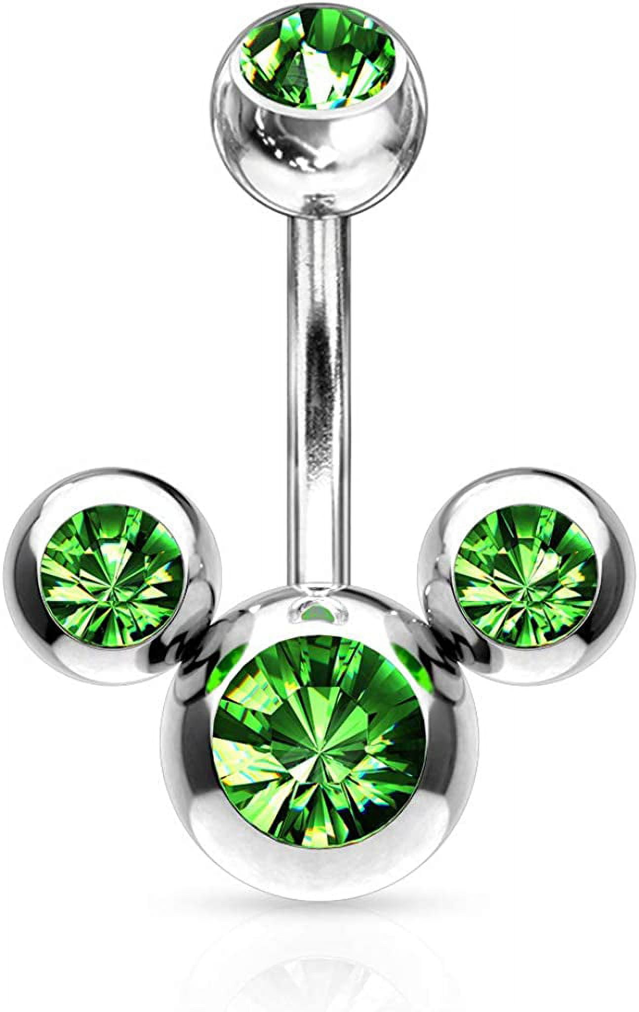 Surgical Steel Triple Bubble Belly Navel Ring - Walmart.com Surgical Steel Triple Bubble Belly Navel Ring - Walmart.com