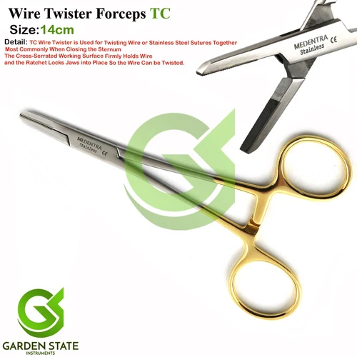 Surgical Sternal Needle Holder Tc Orthopedic Cerclage Wire Twister 14Cm Serrated - Walmart.com