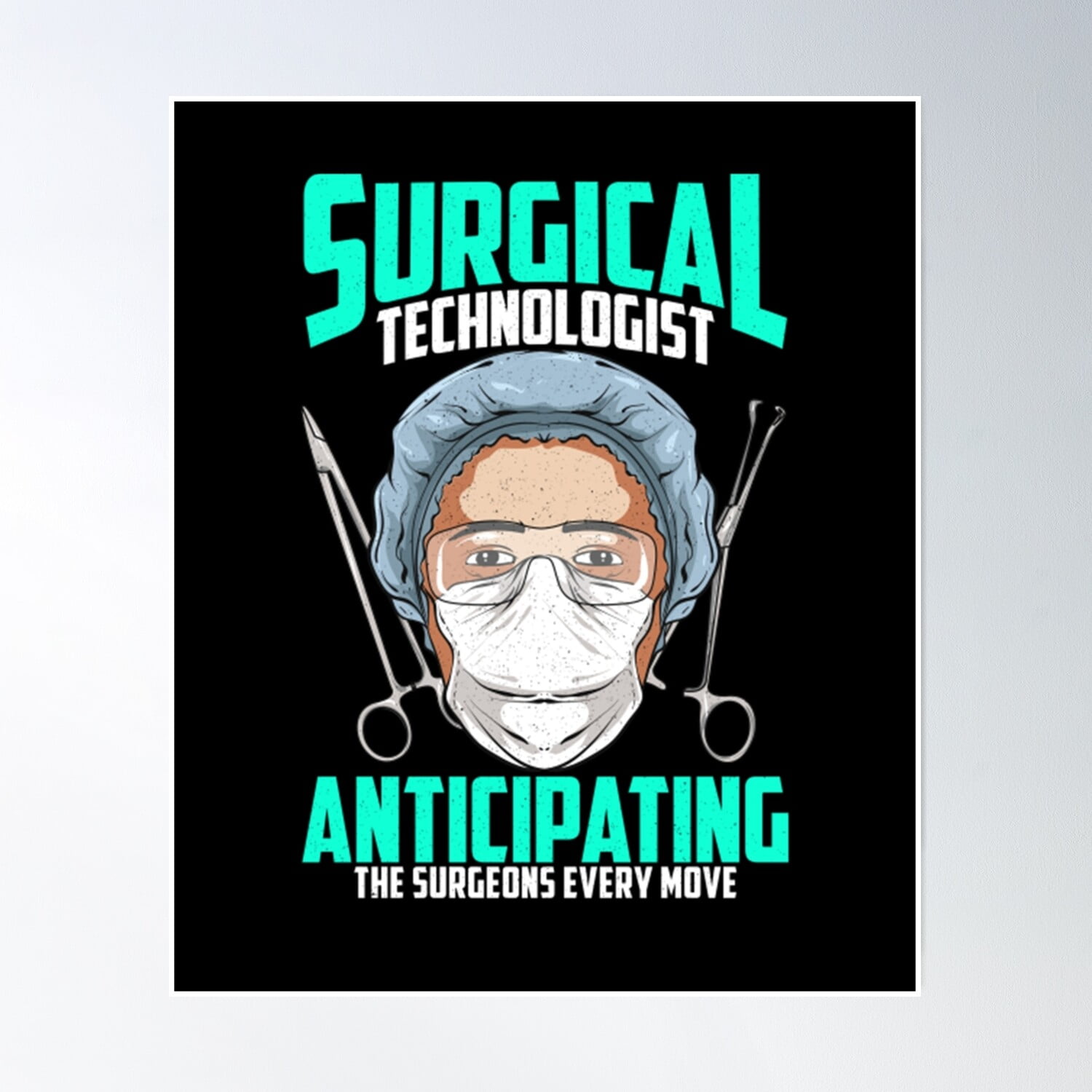 Surgical Technologist Anticipating The Surgeons Poster Wall Art, Modern ...