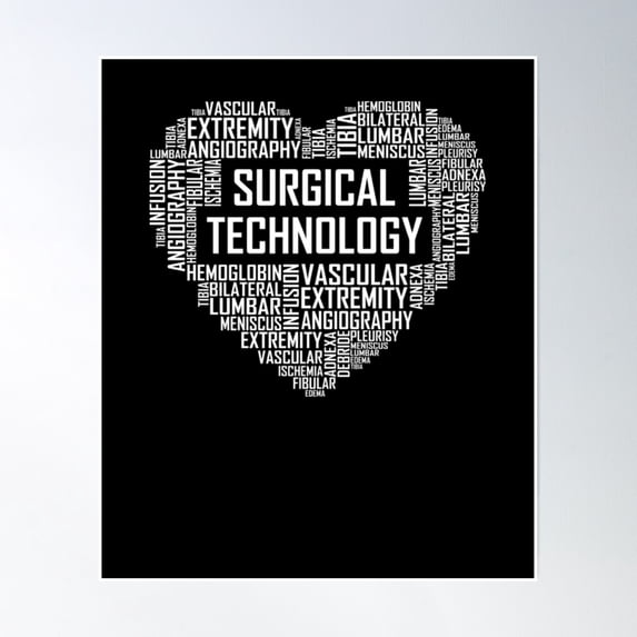 Surgical Technology Heart Surgical Technology Poster Wall Art, Modern ...