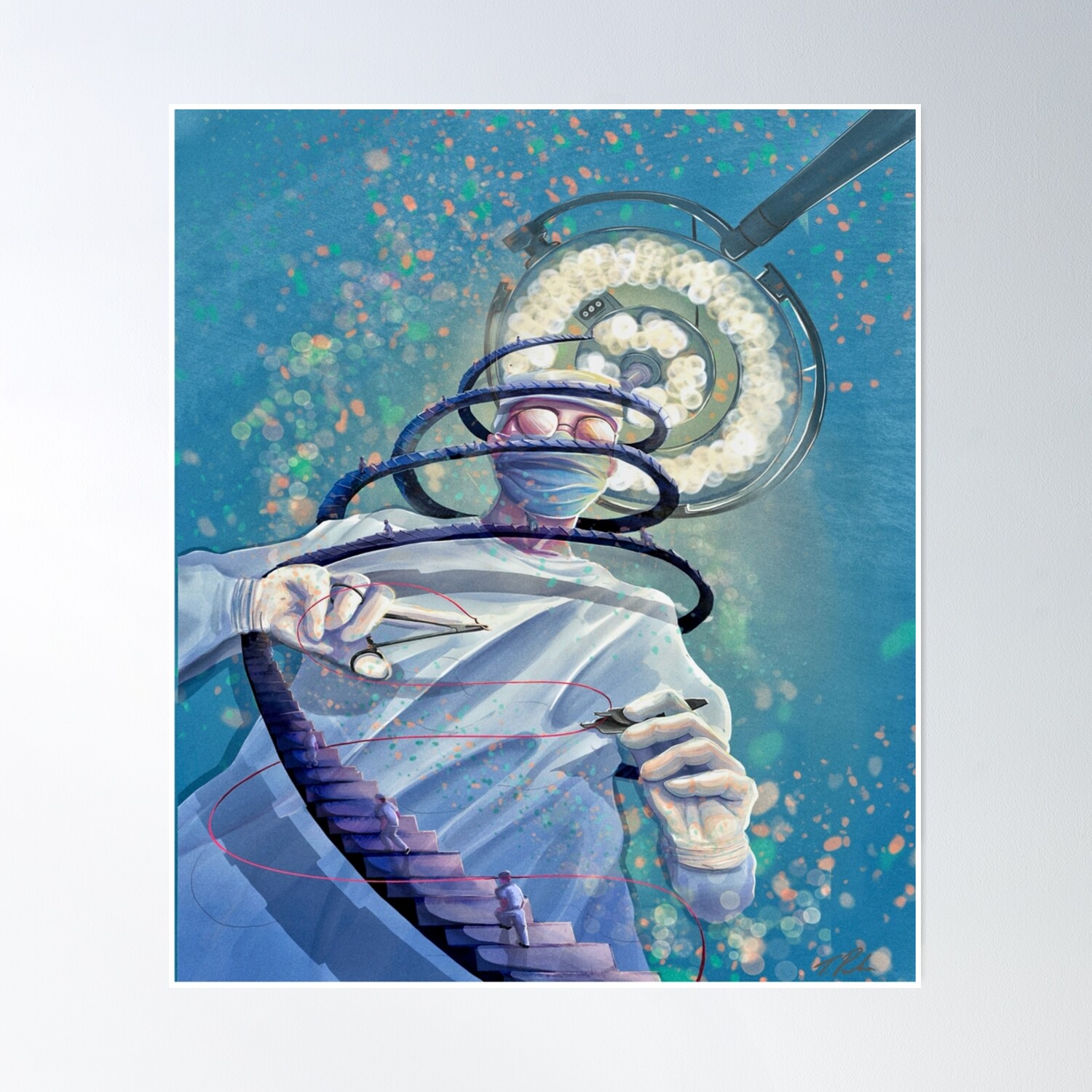 Surgical Training Poster Poster Wall Art, Modern Wall Decor, 8x12 ...