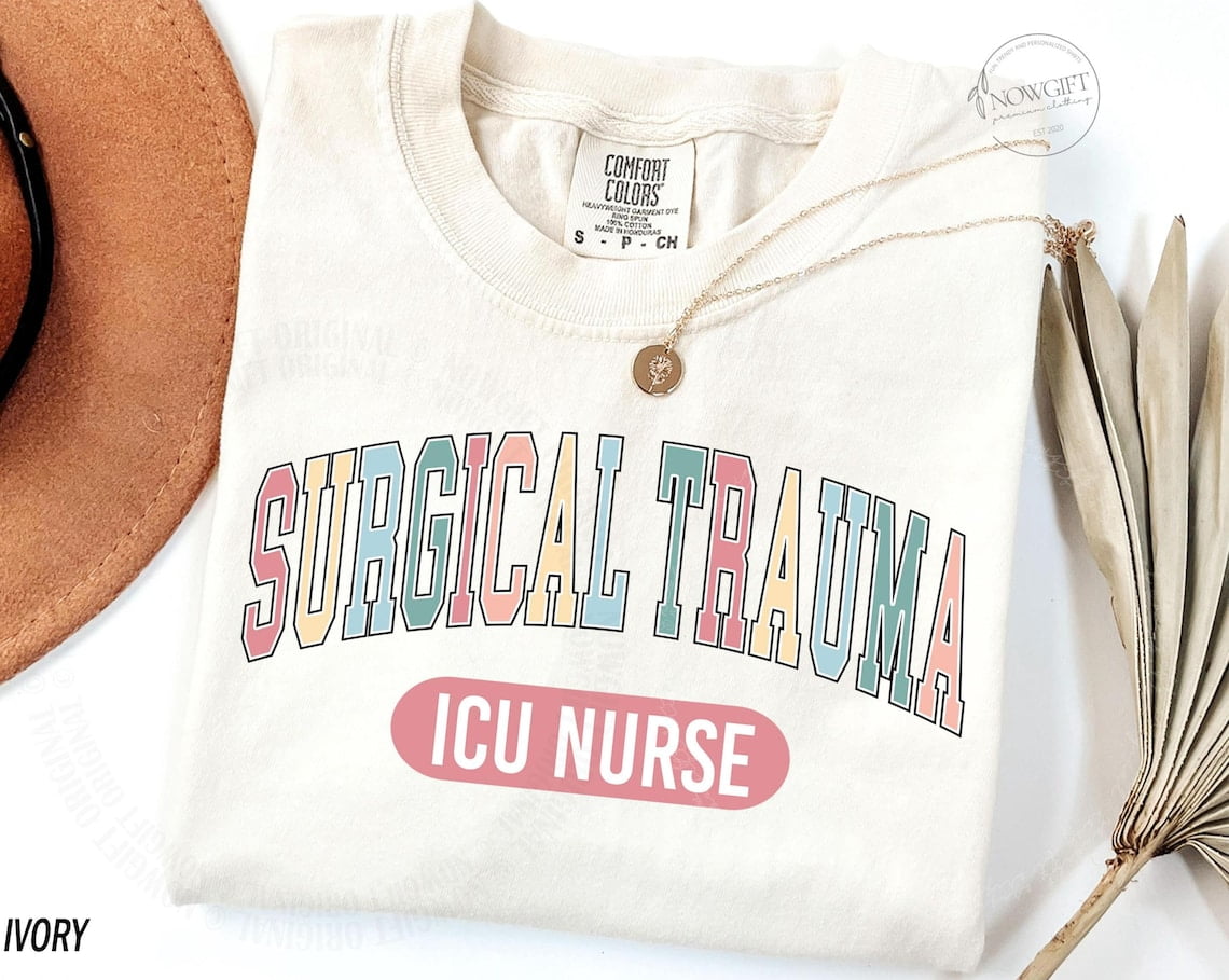 Surgical Trauma Icu Nurse Shirt, Surgical Trauma Intensive Care Unit Tshirt For Sticu Nurse ...