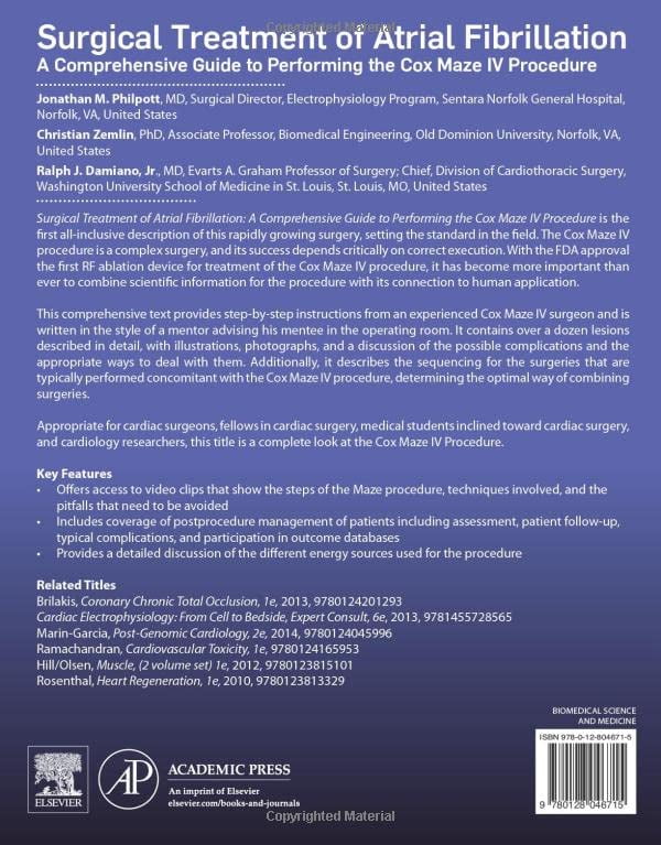 Pre-Owned Surgical Treatment of Atrial Fibrillation: A Comprehensive ...