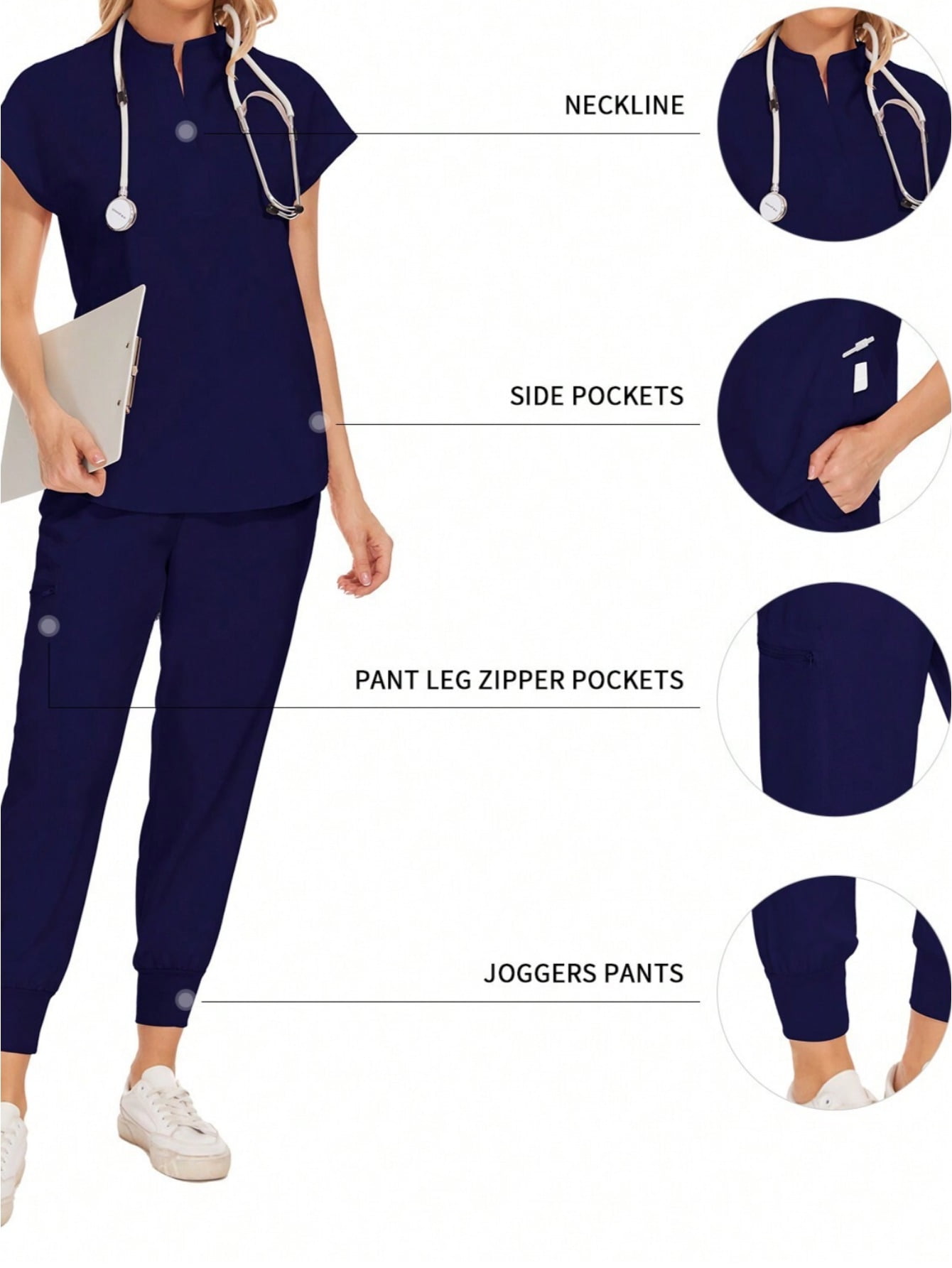 Surgical Uniforms Woman Scrub Set Nurse Beauty Salon Workwear Clinical ...